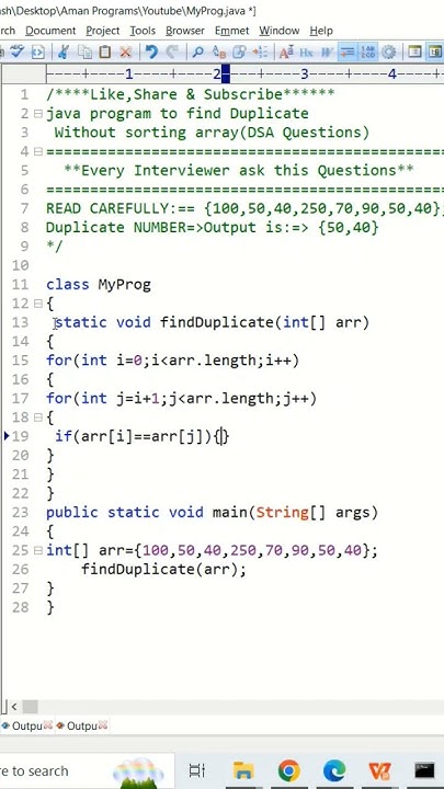 Find all duplicate numbers in an Array #education #viral #shorts #short ...