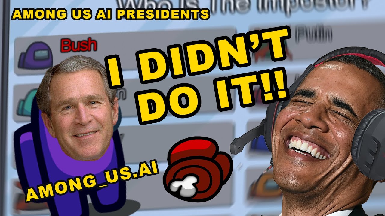 AI Presidents Among Us Game mode! (2023 ai voice changer tutorial ...