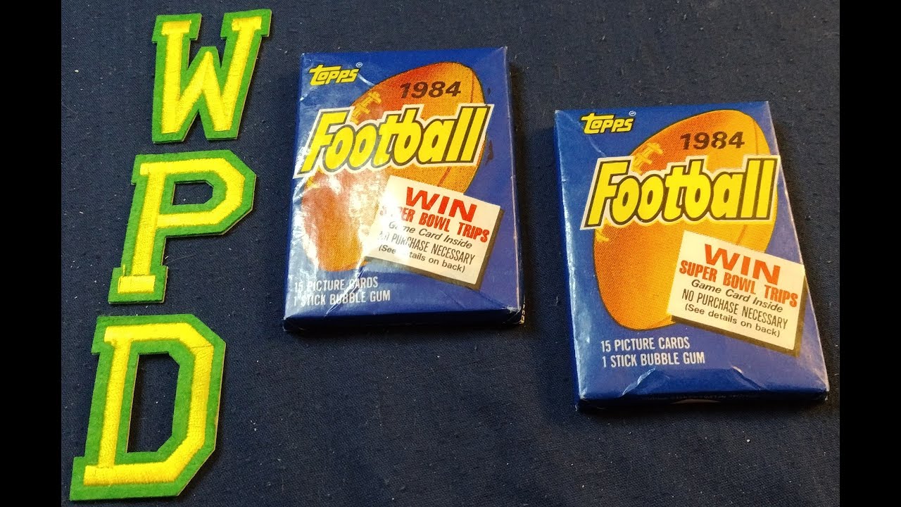 1984 Topps Football - 2 Packs chasing Marino, Elway, and Dickerson ...