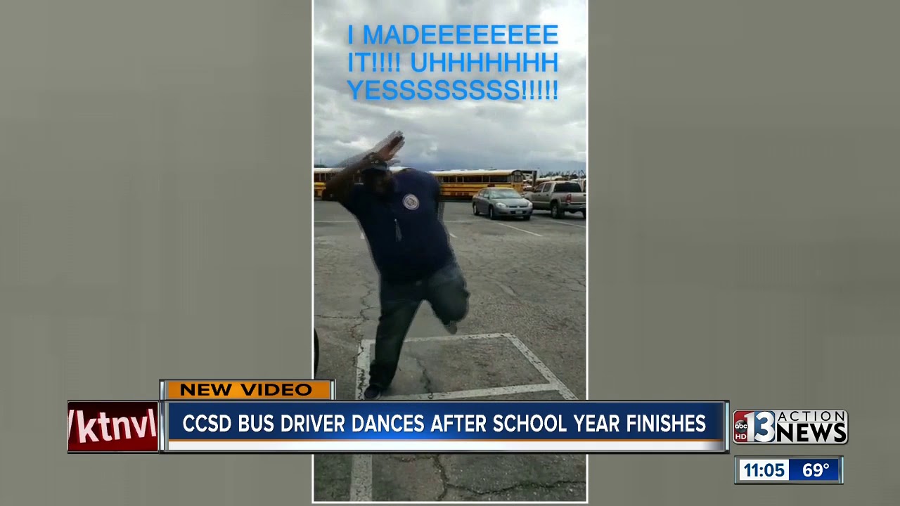 CCSD bus drivers celebrates end of school year - YouTube