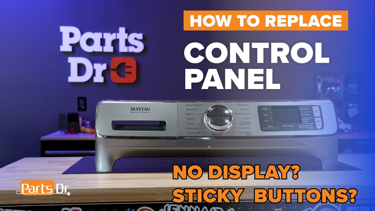 How to replace the Control Panel Console on your Whirlpool Maytag ...