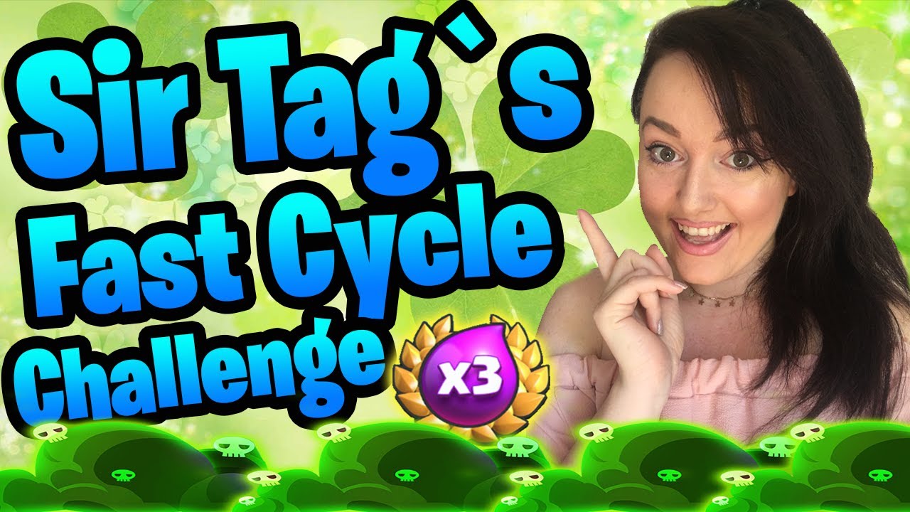 *NEW* SIR TAG`S FAST CYCLE MINI CHALLENGE DECK in CLASH ROYALE 2020 ...