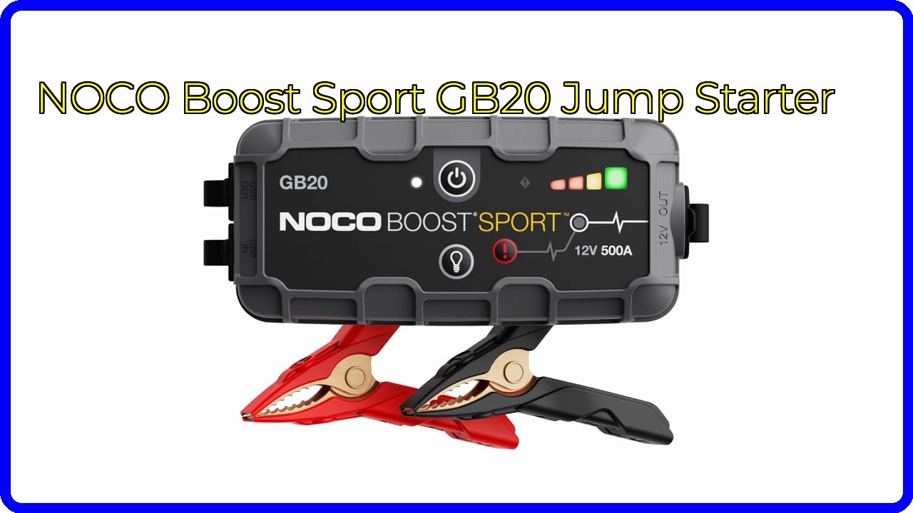 REVIEW (2024): NOCO Boost Sport GB20 Jump Starter. ESSENTIAL details. - YouTube