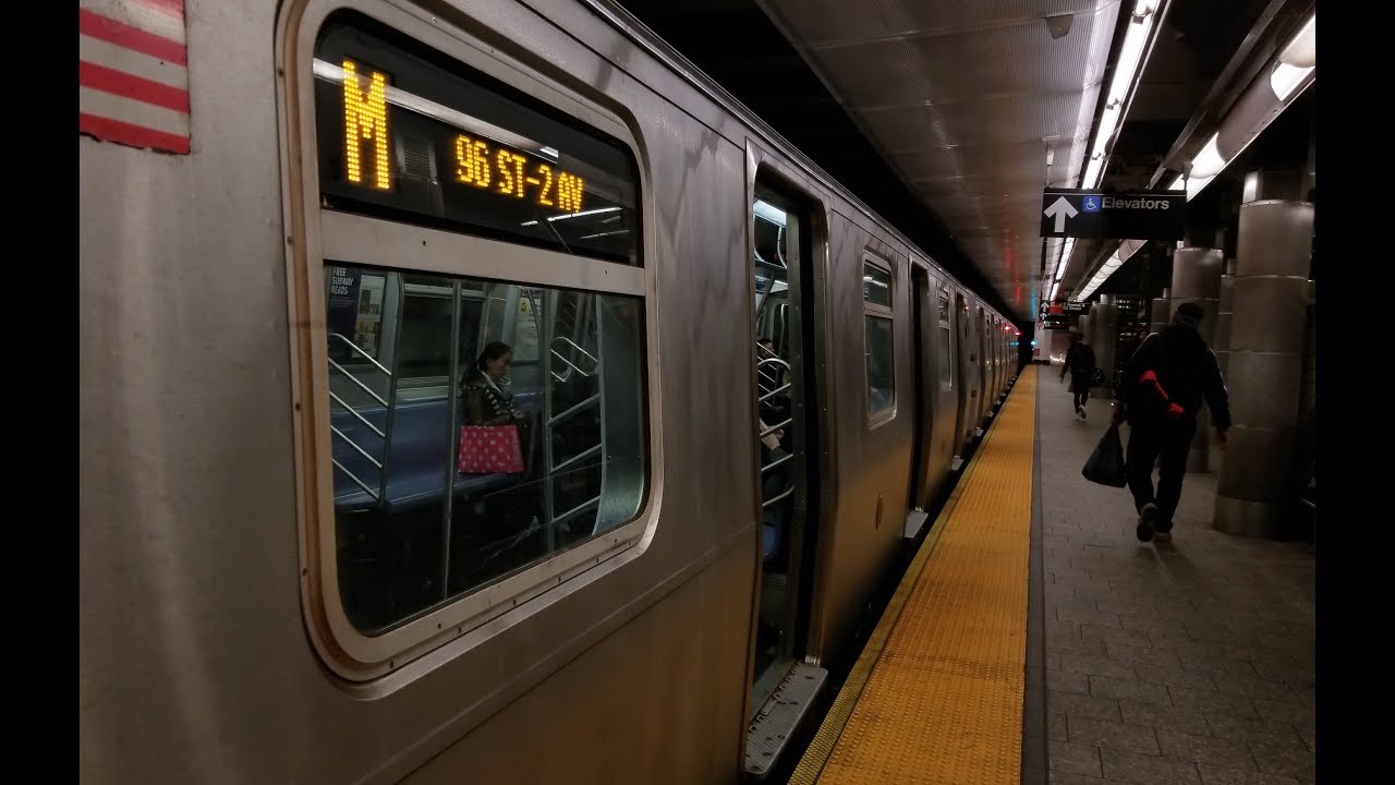 IND 2nd Avenue Line: 96th Street & Brooklyn Bound R160 (M) Train ...