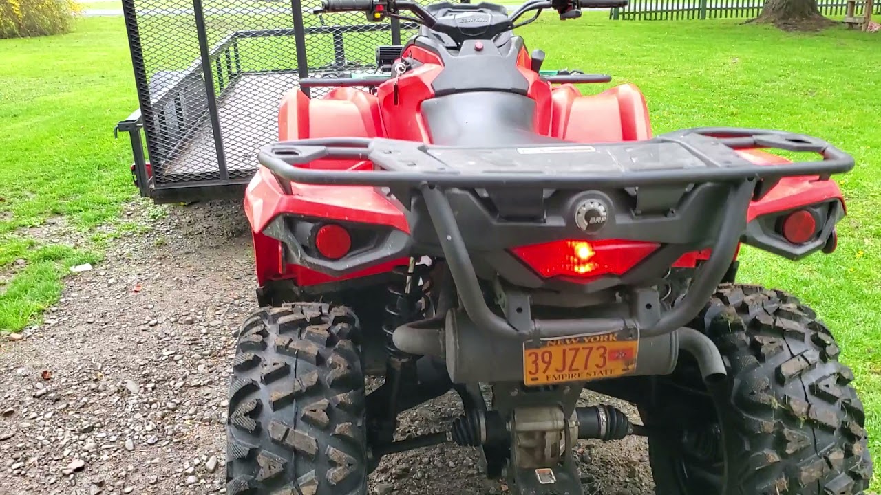 2019 can am outlander 450 on sun f ao33's - YouTube