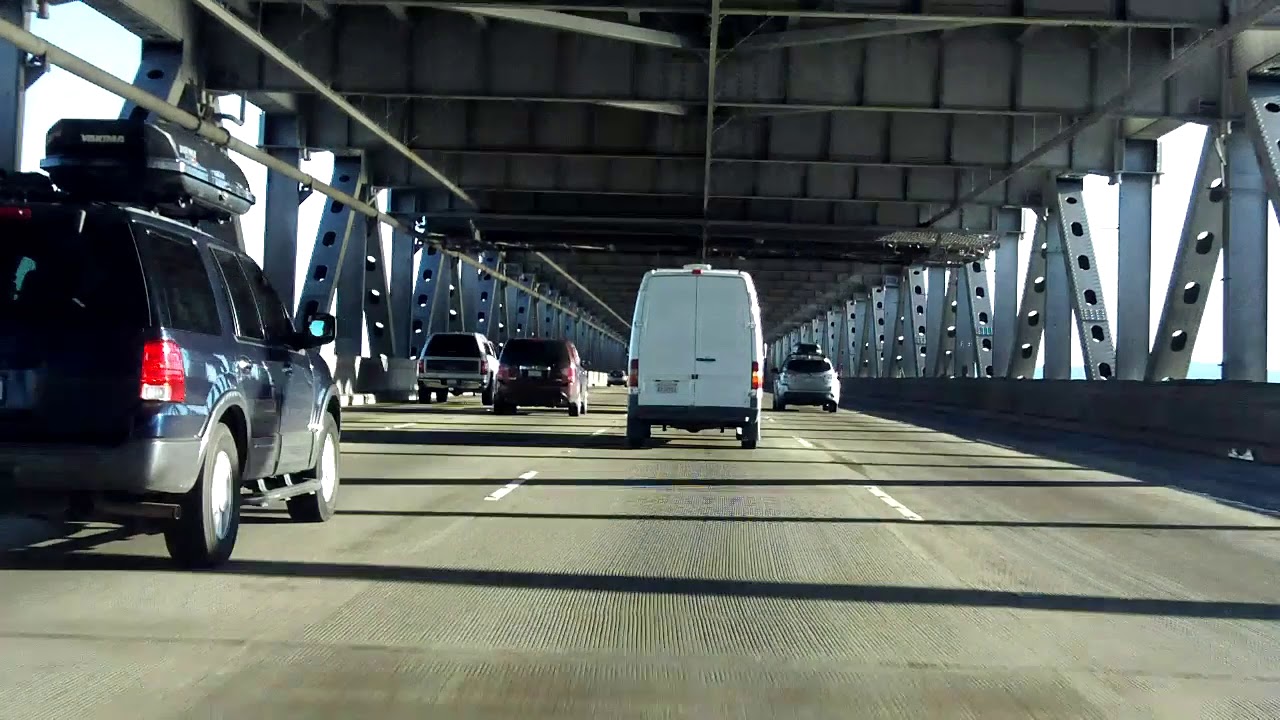 San Francisco - Oakland Freeways & Bridge Tour eastbound - YouTube