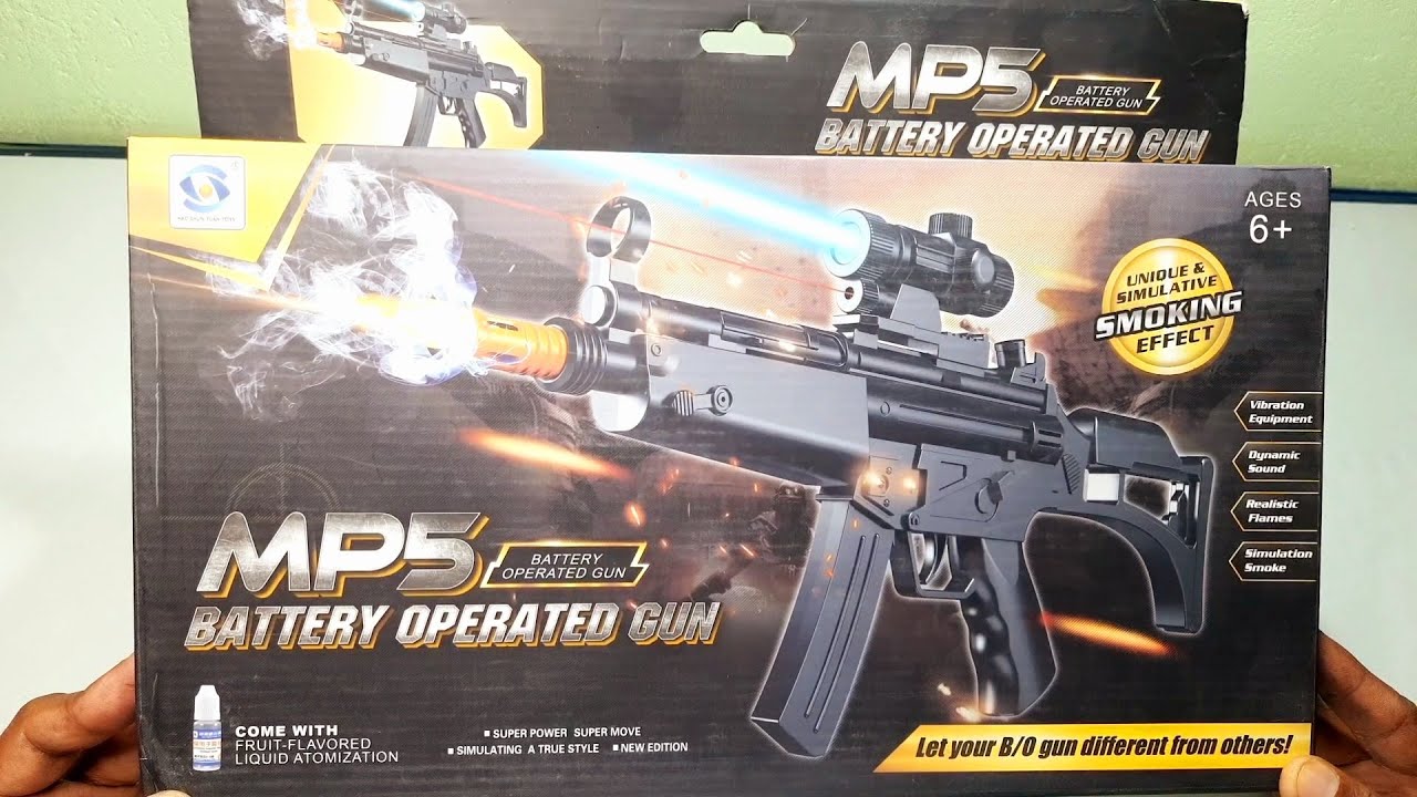 MP5 Battery Operated Toy Gun Unboxing &Testing. - YouTube
