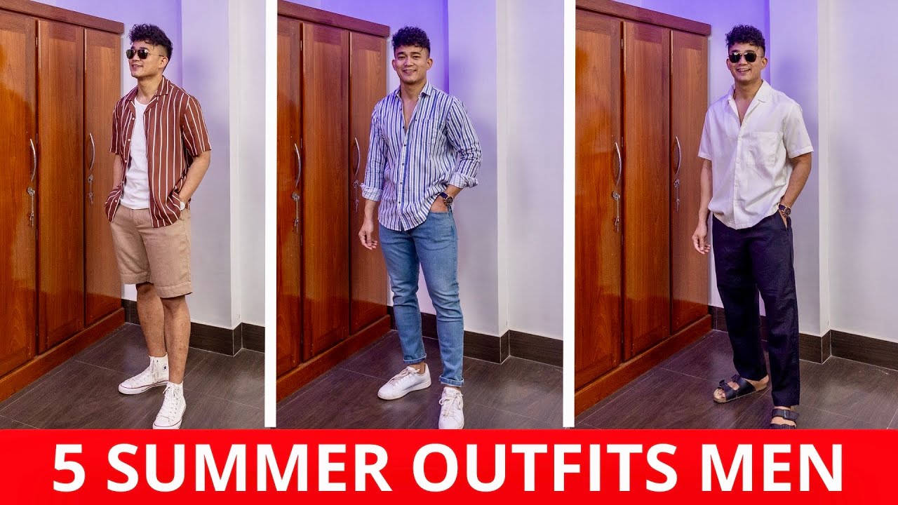 5 Summer Outfits Men (for Age 18-56 years) - YouTube