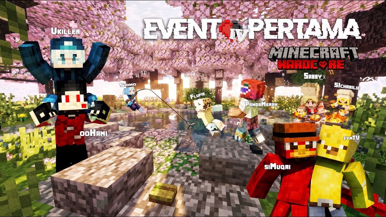(Ep.4) UKILLER join EVENT DALAM SATU NYAWA 🤩 - [ Minecraft: Hardcore ...