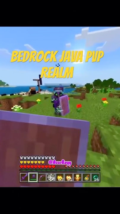 bedrock java pvp realm - YouTube