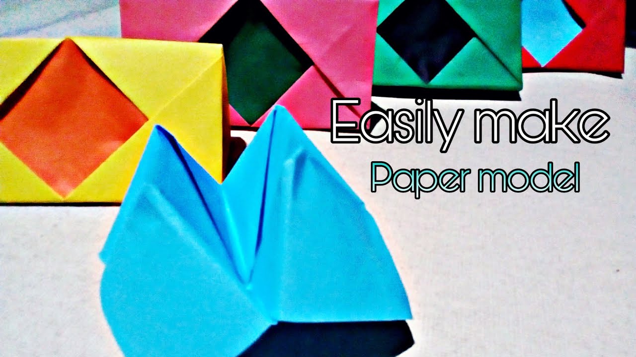 How to make a paper model_Origami paper craft_Handy craft - YouTube