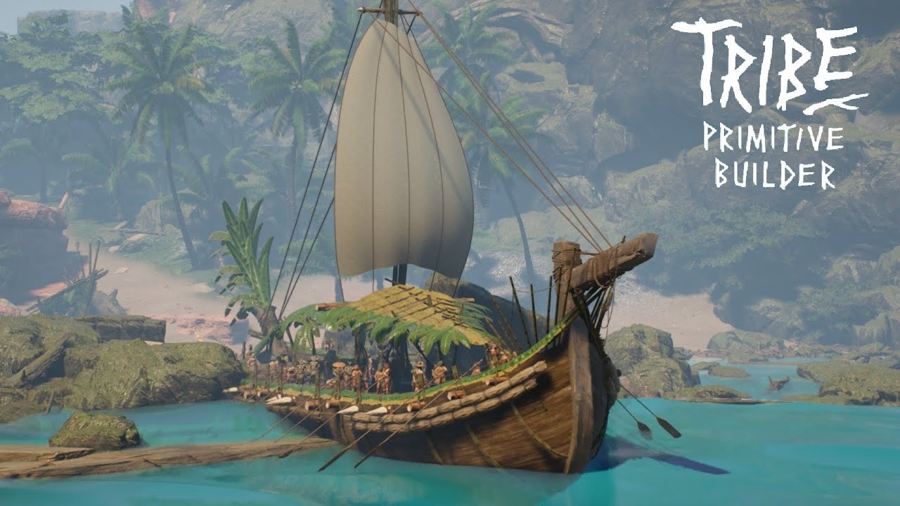 Building A Boat To Leave The Island ~ Tribe Primitive Builder (END ...