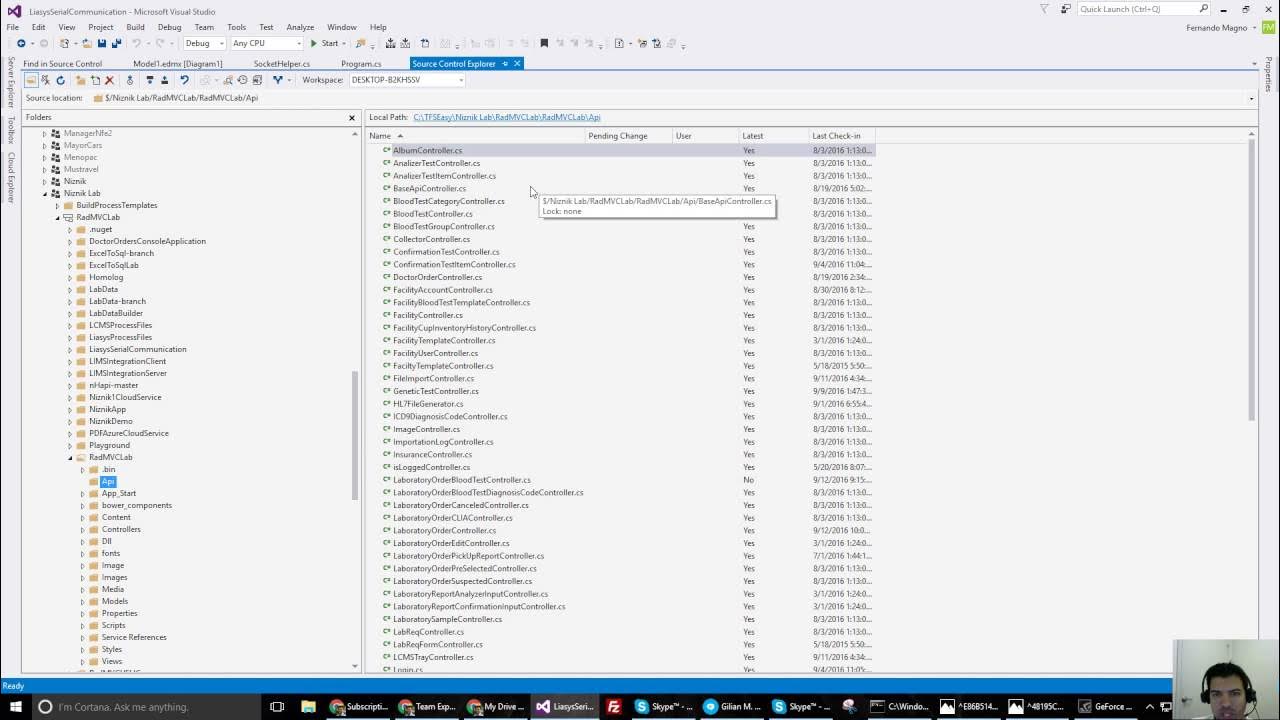 TFS Visual Studio 2015 - Undo / Unlock arquivo de outro usuário - YouTube