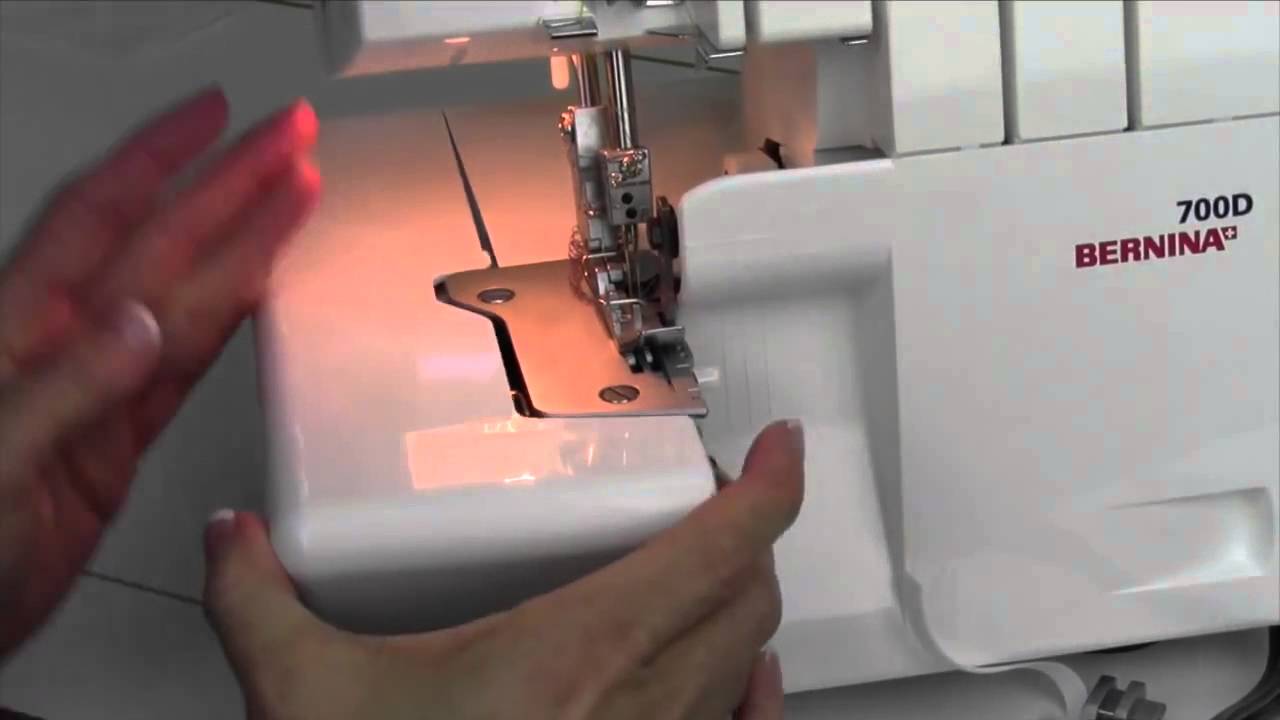 Bernina 700D Serger 36 Sewing Elastic - YouTube