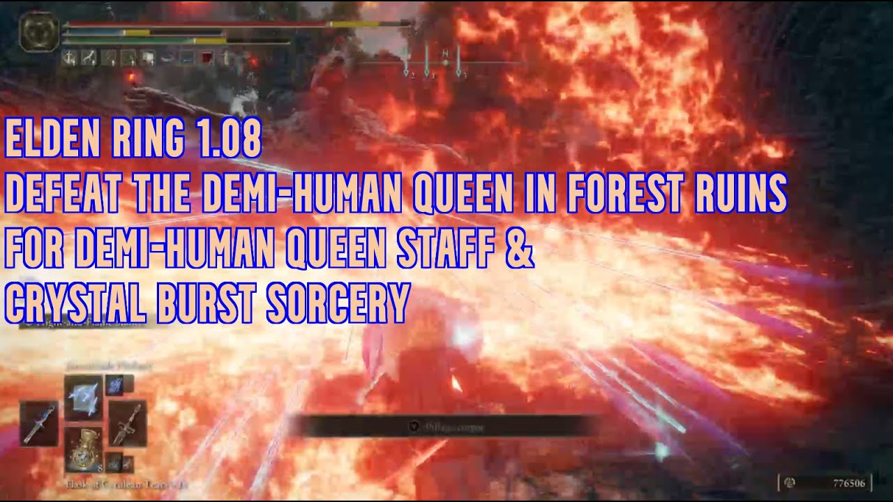 Gaming | Elden Ring | Demi-Human Queen Staff & Crystal Burst Sorcery ...
