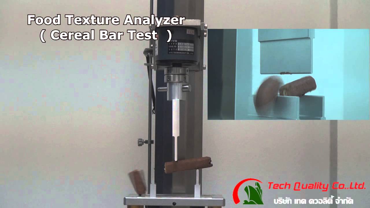 Food Texture Analyzer | Cereal Bar Test - YouTube
