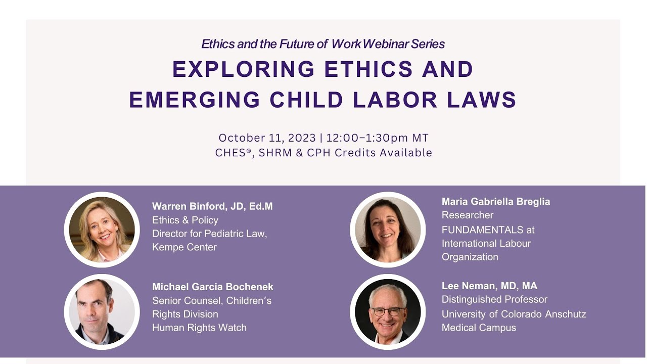 Ethics and Emerging Child Labor Laws - YouTube