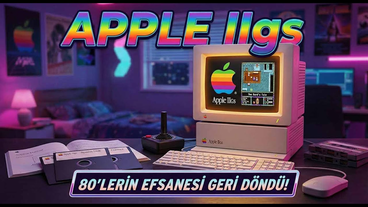 APPLE IIGS (1980'li yıllara dönüyoruz). #apple #apple2gs - YouTube