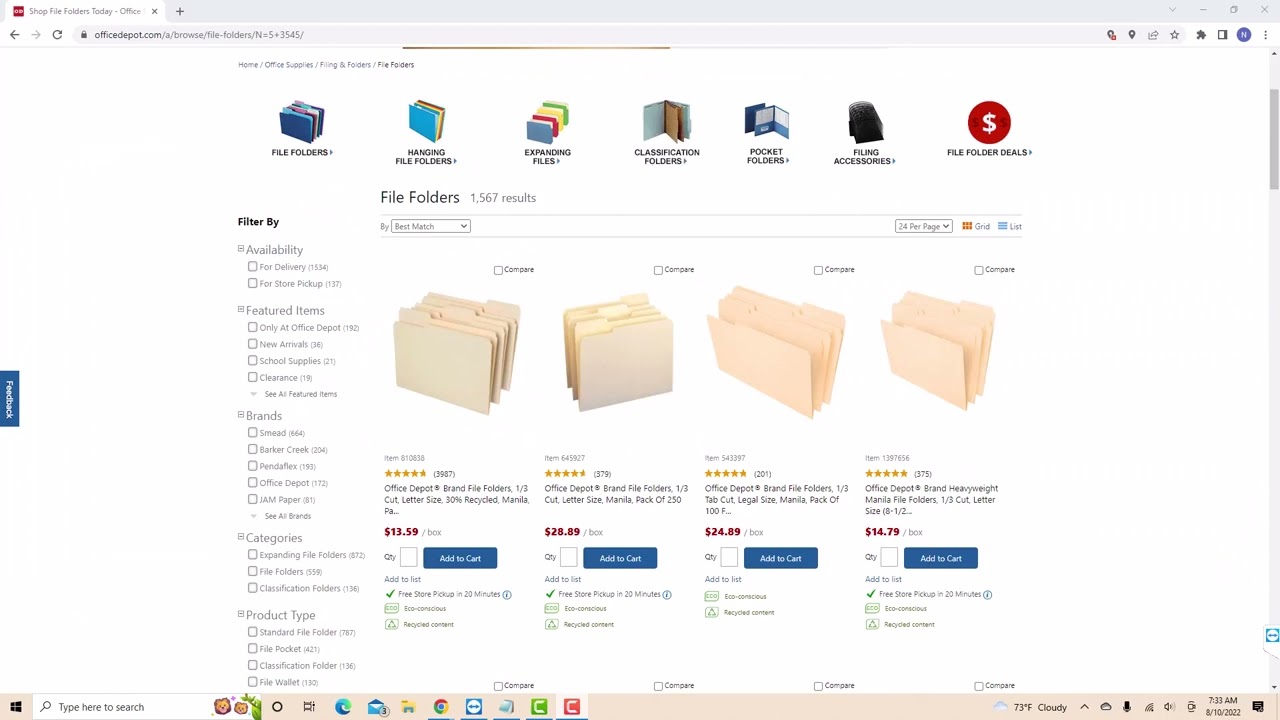 How to Place an Order on Office Depot - YouTube