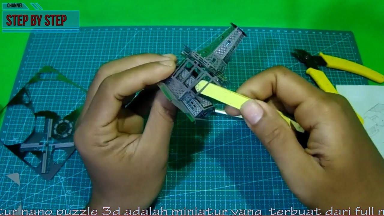 miniatur 3 dimensi Kincir Angin | puzzle 3d metal - YouTube