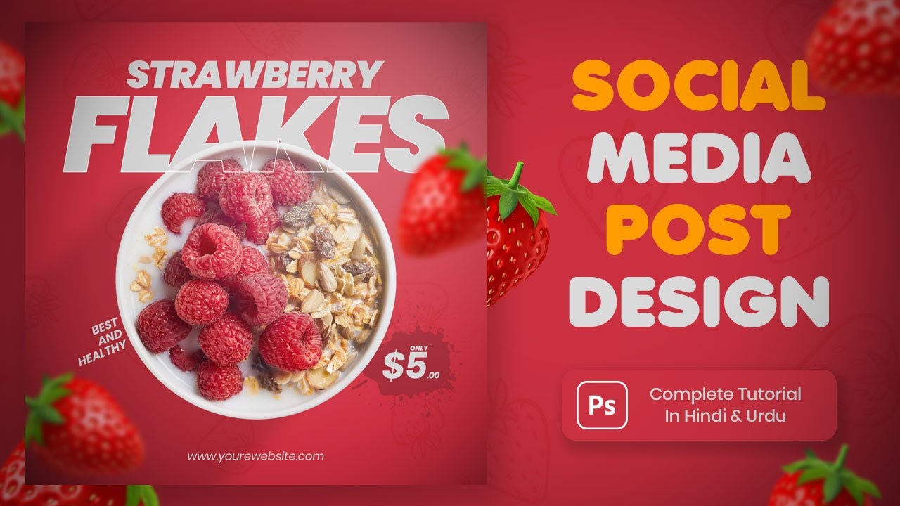 Social Media Post Design In Photoshop | Design Social Media Post - YouTube