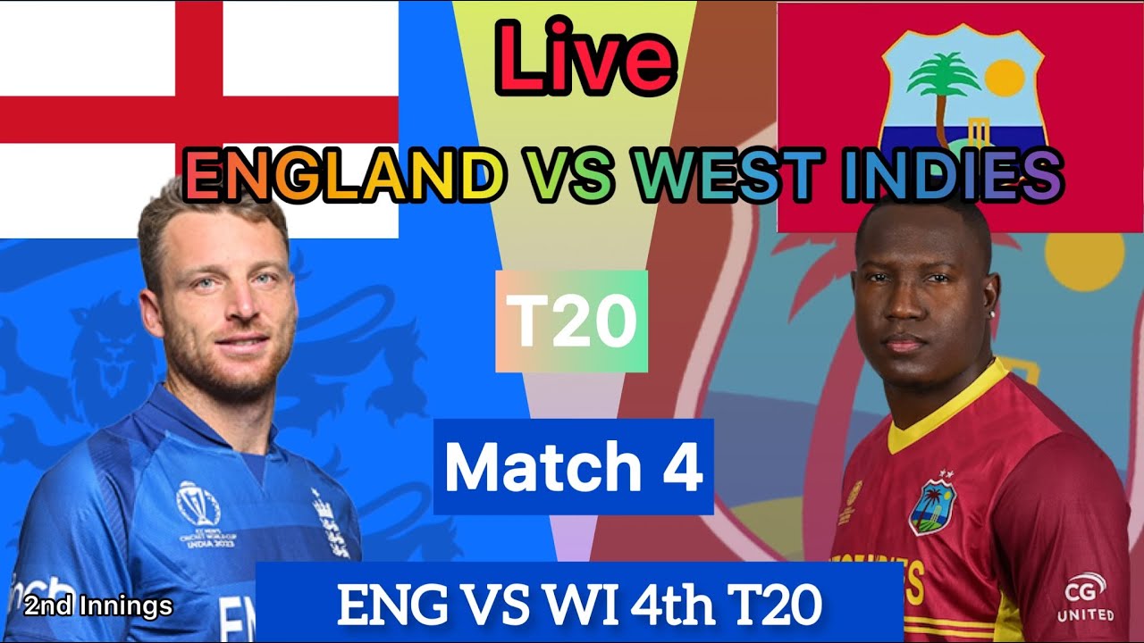 (ENG VS WI) 4th T20 19th Dec 2023. England vs West Indies 2nd innings # ...