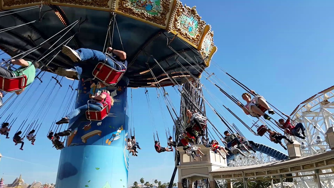 Silly Symphony Swings Disney California - YouTube