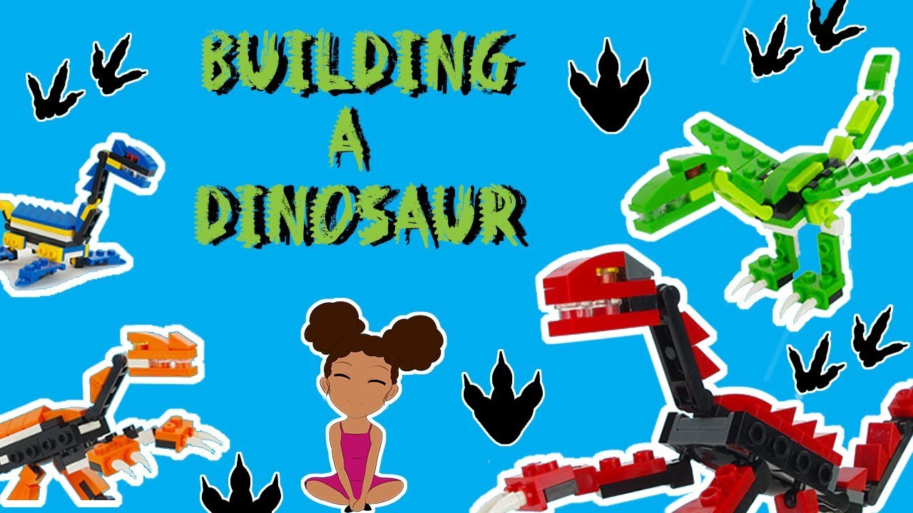 Unboxing new toys | Building a Dinosaur from building blocks ...