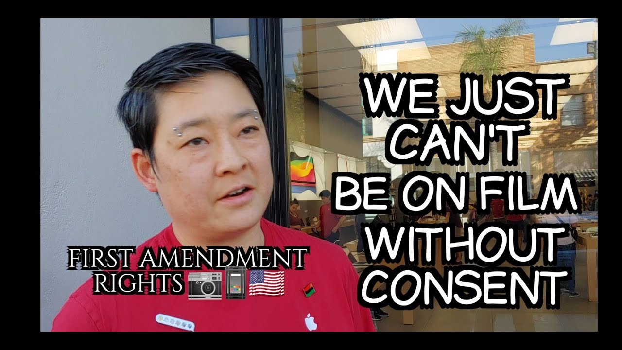 "We Just Can't Be On Film Without Consent" #FirstAmendmentRights 📷📱🇺🇸 ...