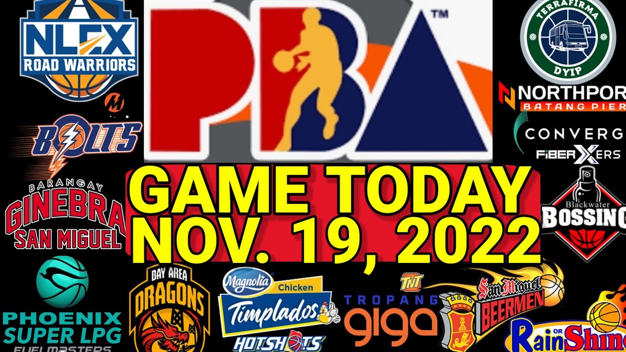 PBA Game Schedules Today November 19, 2022 | PBA Game Update - YouTube