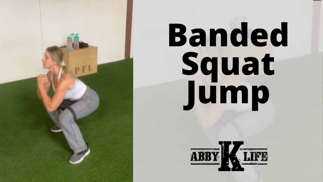 Banded Squat Jump - YouTube