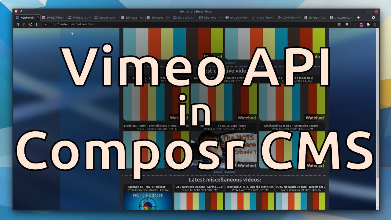 Implementing the Vimeo API in Composr CMS - YouTube