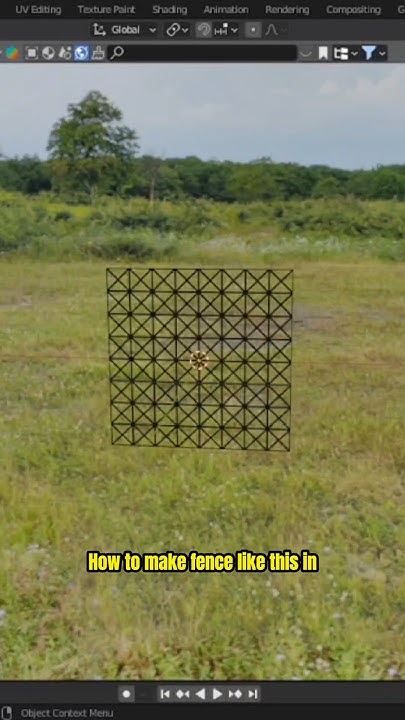 How to make fence in blender #shorts #tutorial #blender #3d - YouTube