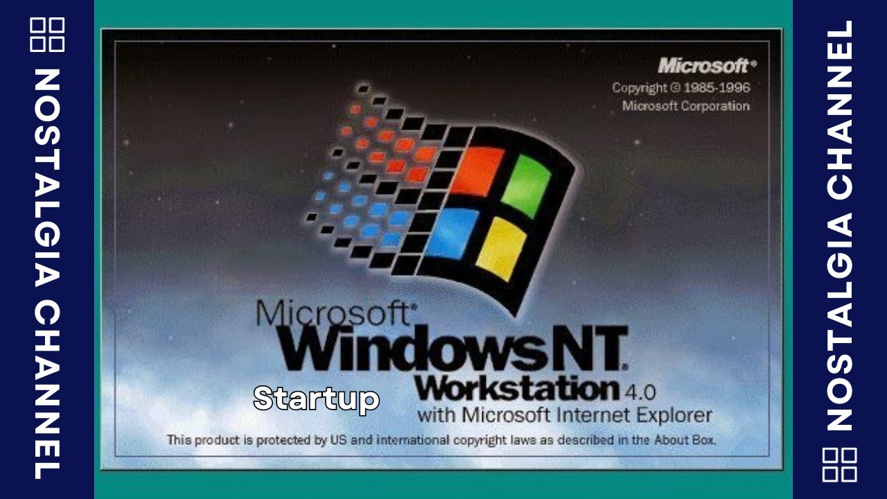 🎶Windows NT 4.0 Startup (1996) 🎶 - YouTube