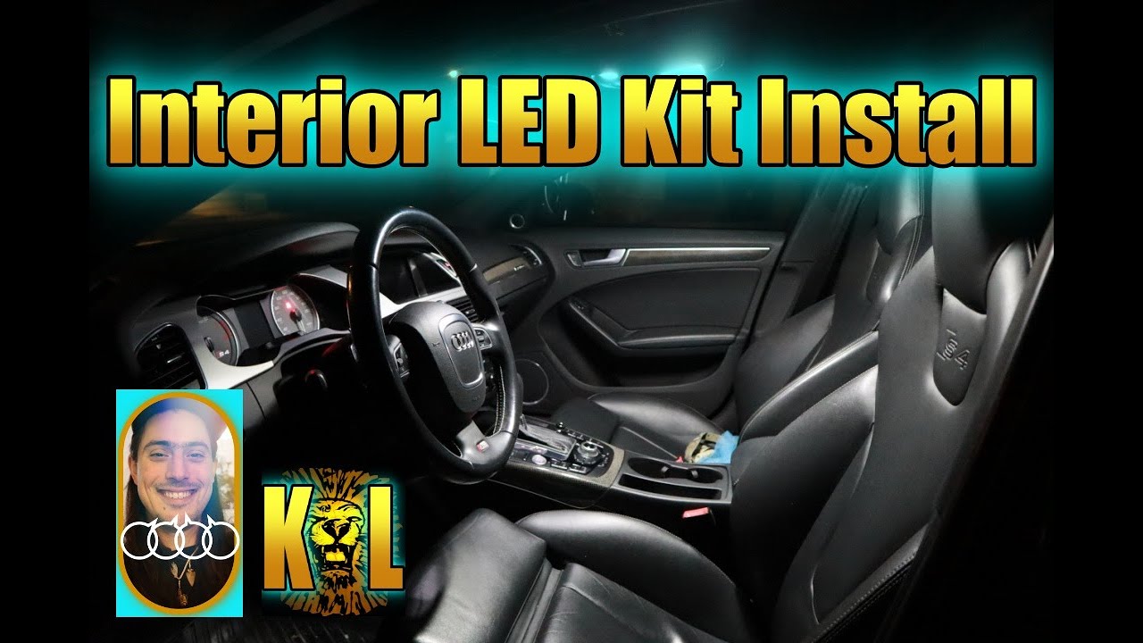 Interior LED Install on my B8 S4 - YouTube