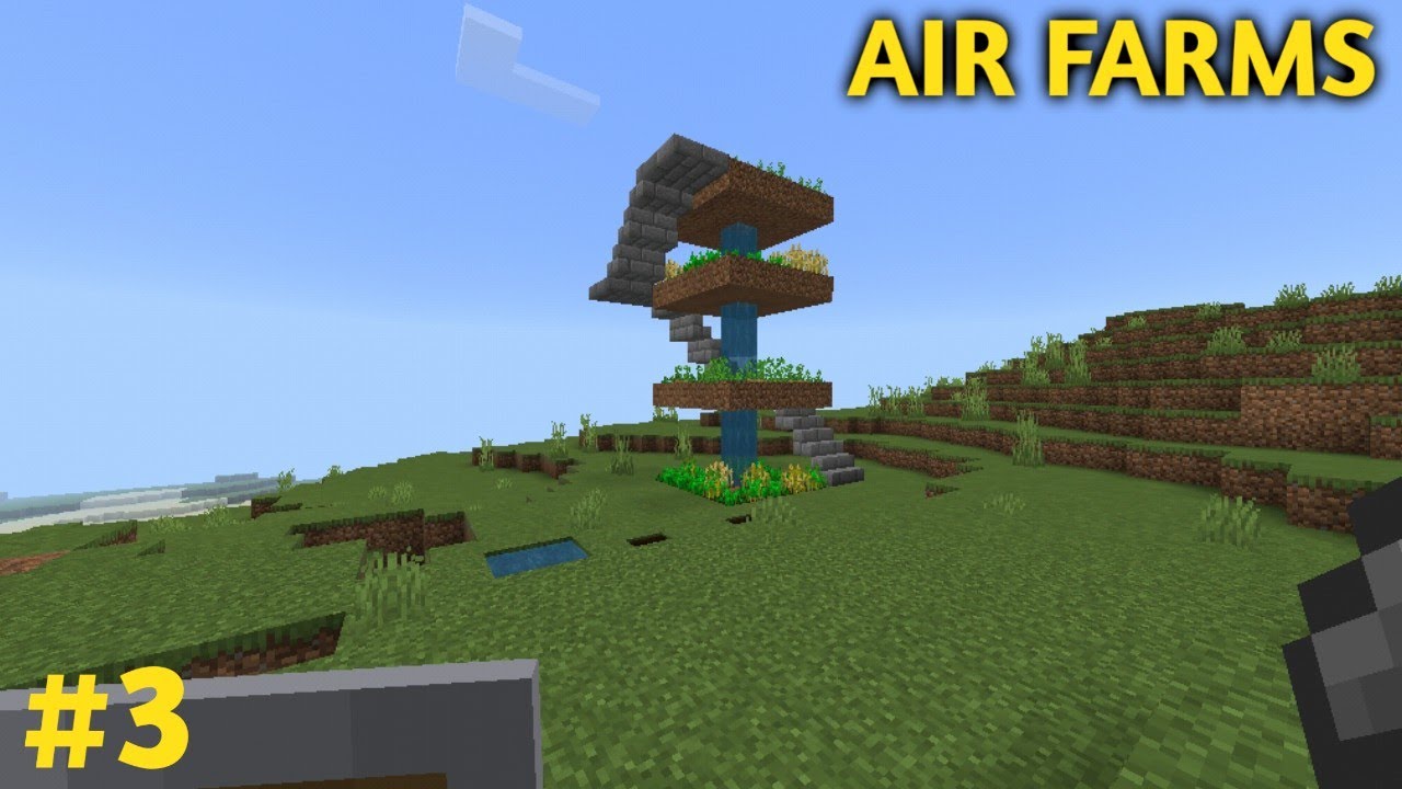 I MADE EXTRAORDINARY AIR FARMS ON MINECRAFT MOBILE #3 - YouTube