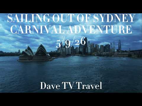 Time Lapse of Sailing Out of Sydney Harbour, Carnival Adventure 5/9/26