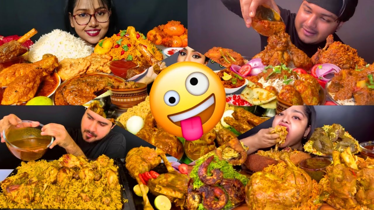 BIRYANI ULTIMATE INDIAN FOOD BEST MUKBANG EATING SHOW || BIG BITES ...