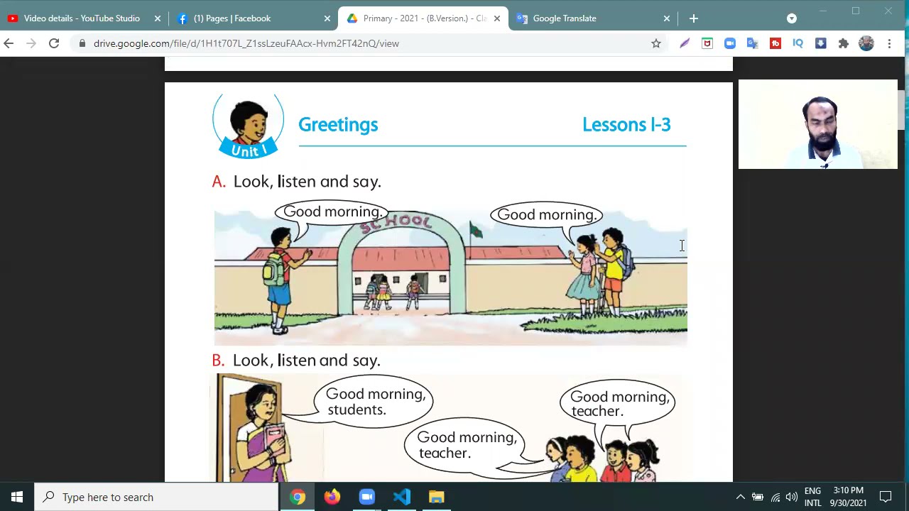 ALO SCHOOL Class 1 to 10, Class one, Unit 1,English, Alo school. Alo ...