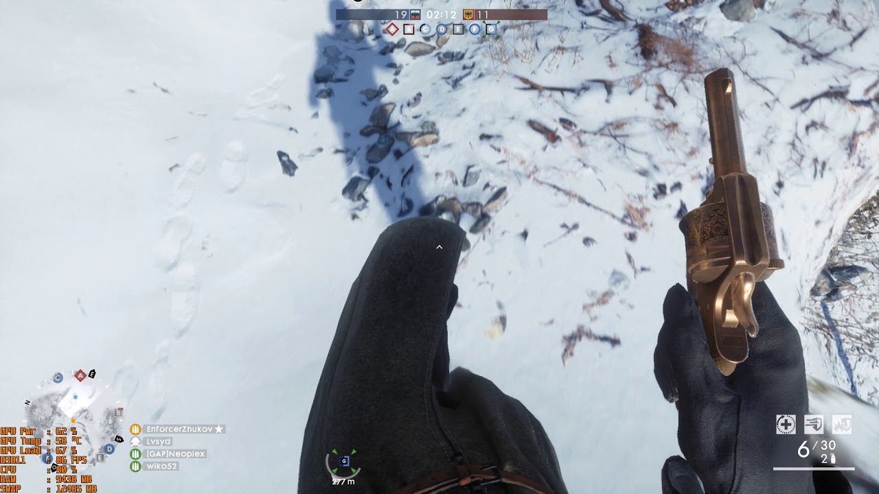 Battlefield 1 Bug - Bull Dog Revolver frozen animation - YouTube