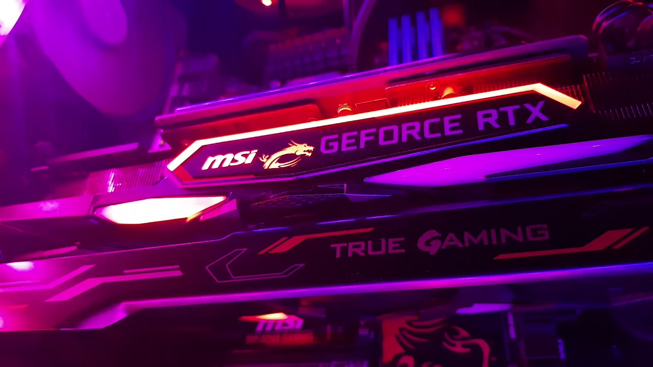 RTX 2080 GAMING X TRIO LED RGB MYSTICLIGHT - YouTube