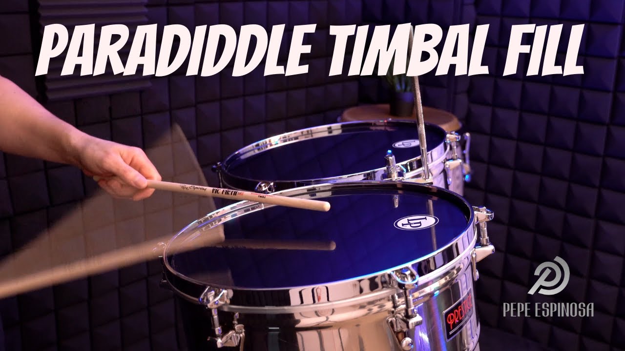 Timbal Fill Paradiddle #timbales #pepeespinosa #timbalchops - YouTube