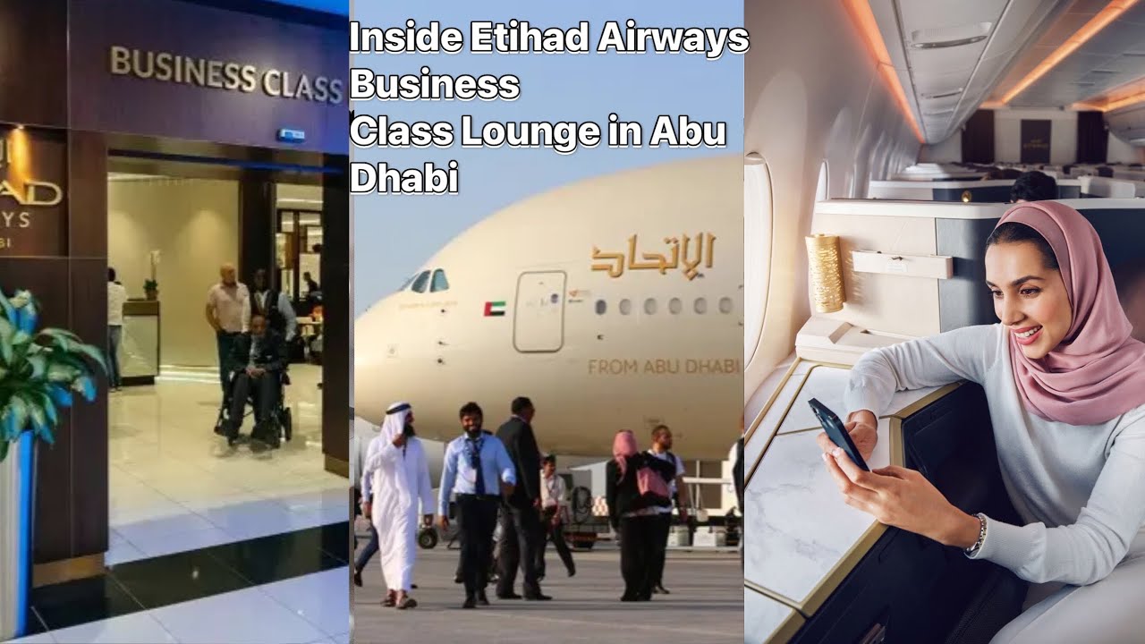 Inside Etihad Airways Business Class Lounge | Abu Dhabi | Tiger - YouTube