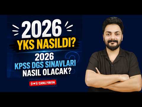 YKS NASILDI? KPSS DGS SINAVLARI NASIL OLACAK? CANLI YAYIN