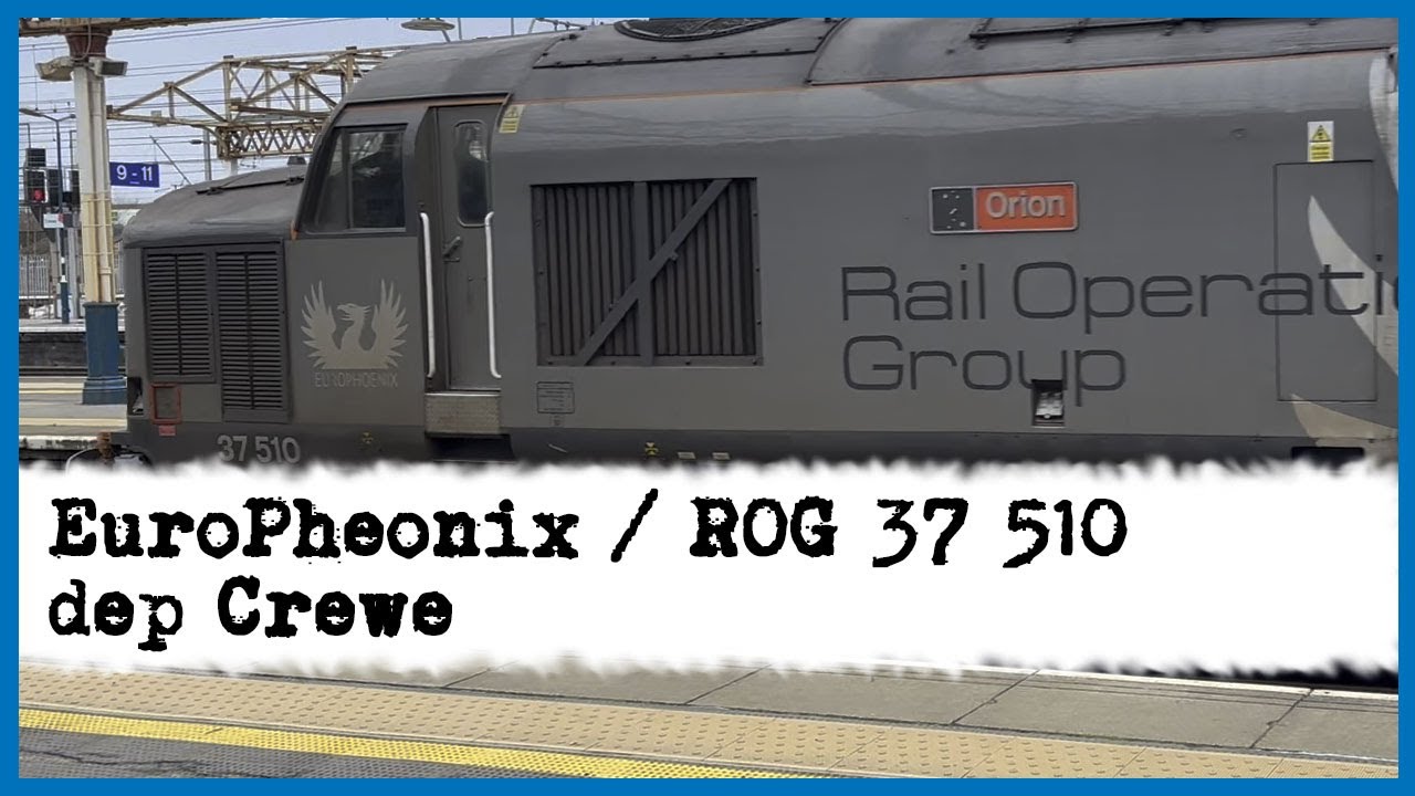 EuroPheonix / ROG 37 510 departing Crewe 23/12/24 - YouTube