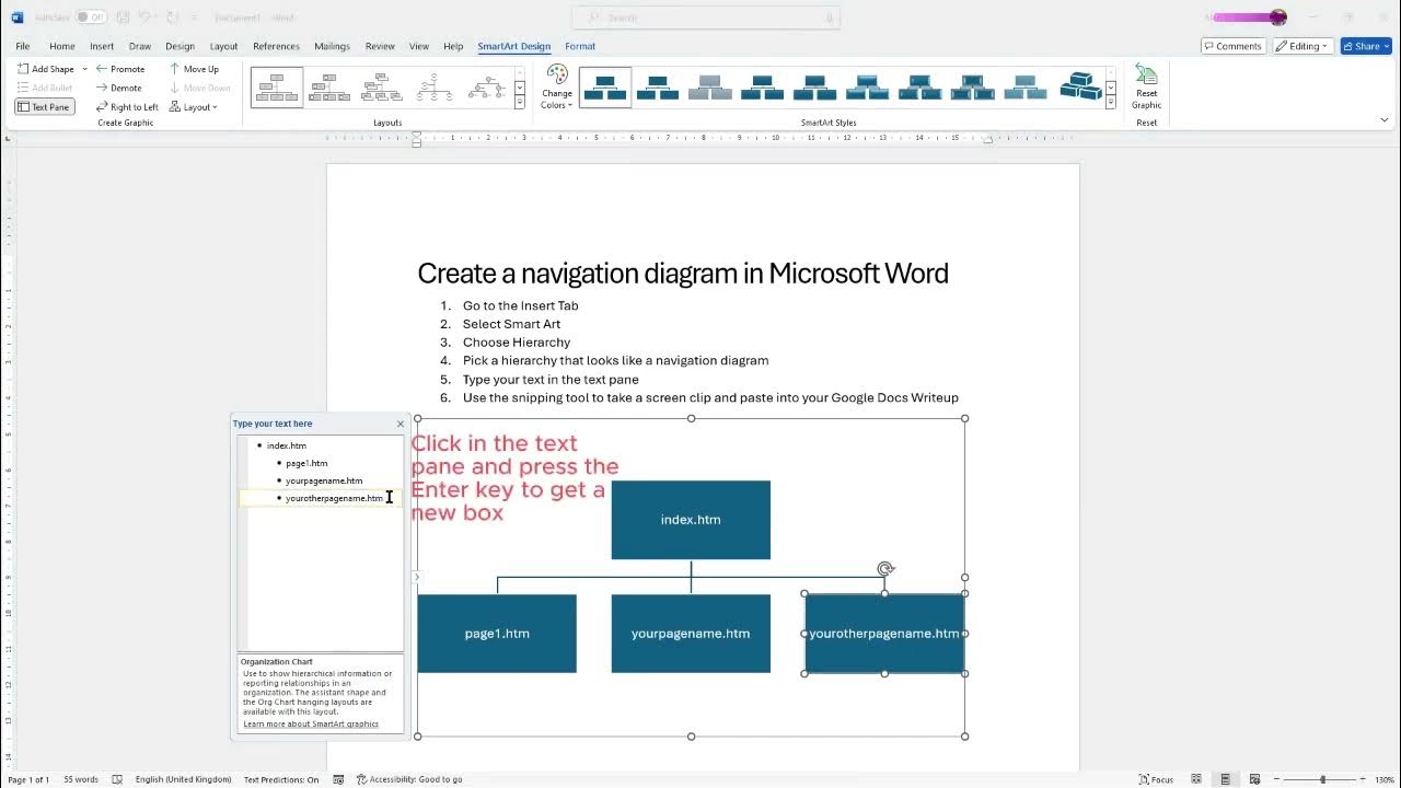 Website Design - Adding a Navigation Diagram - YouTube