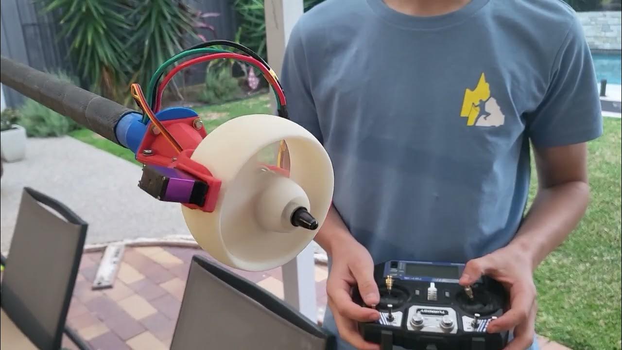 Gimbals mounted on a truss - test II (RC controlled) - YouTube