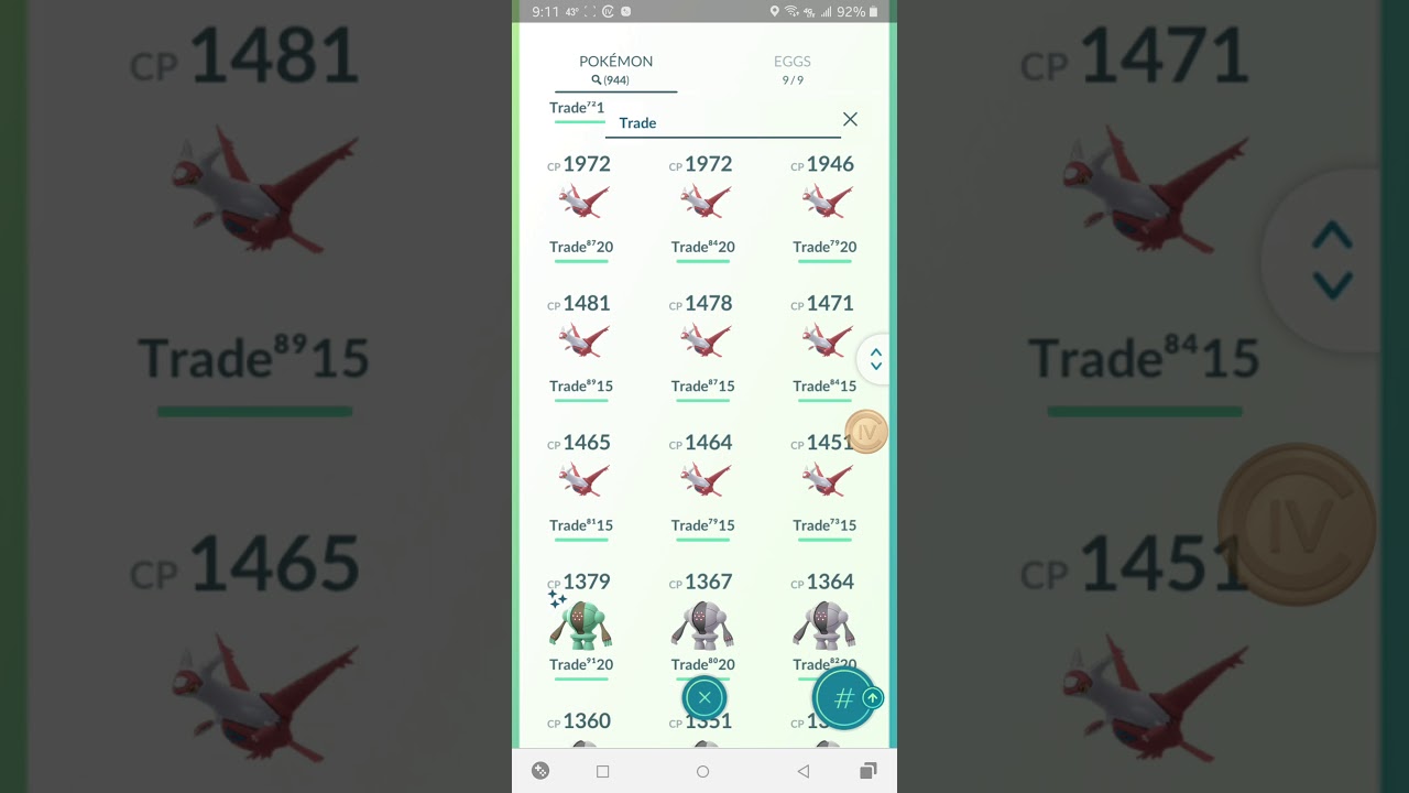 Pokemon GO Trade List - YouTube