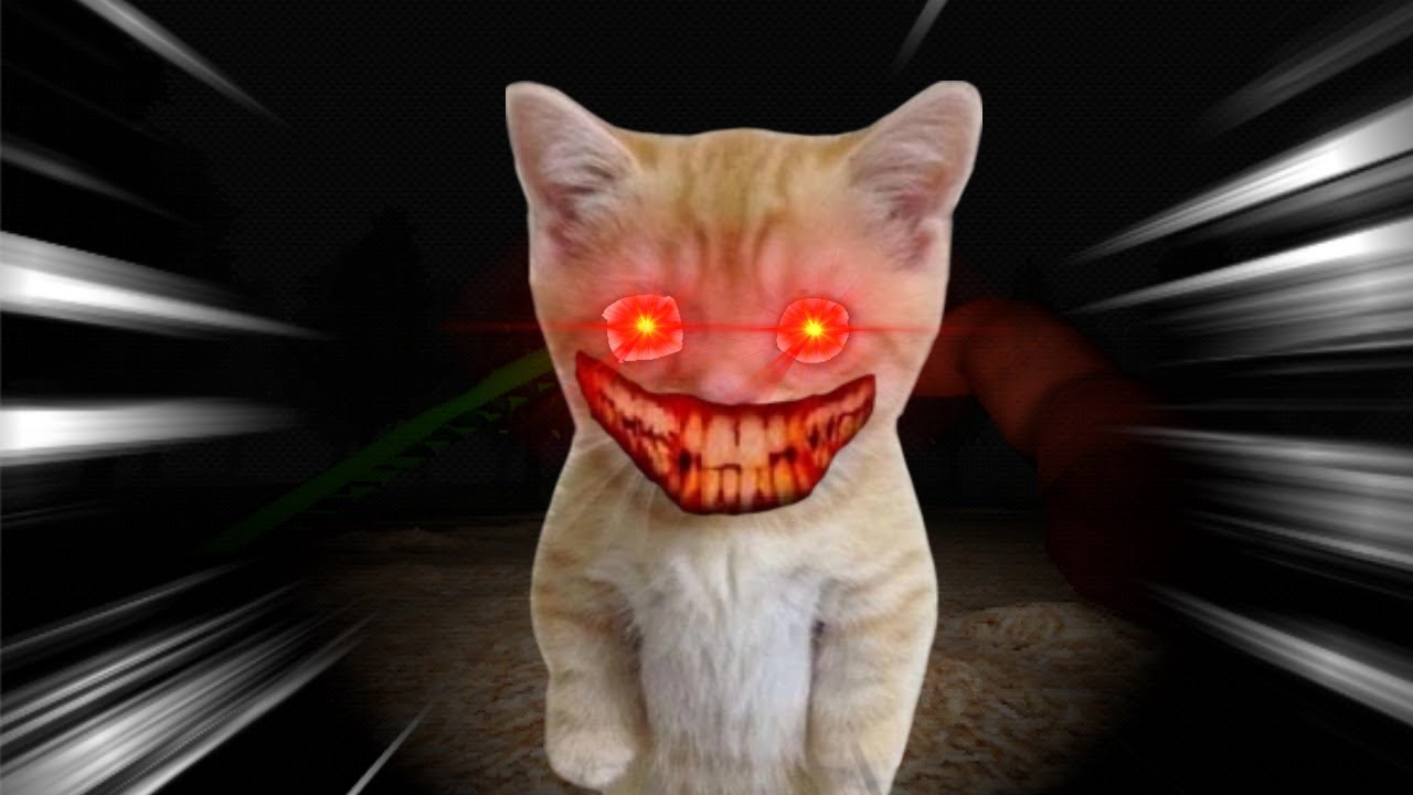 a game about an evil cat. that's it. (2 Scary Games) - YouTube