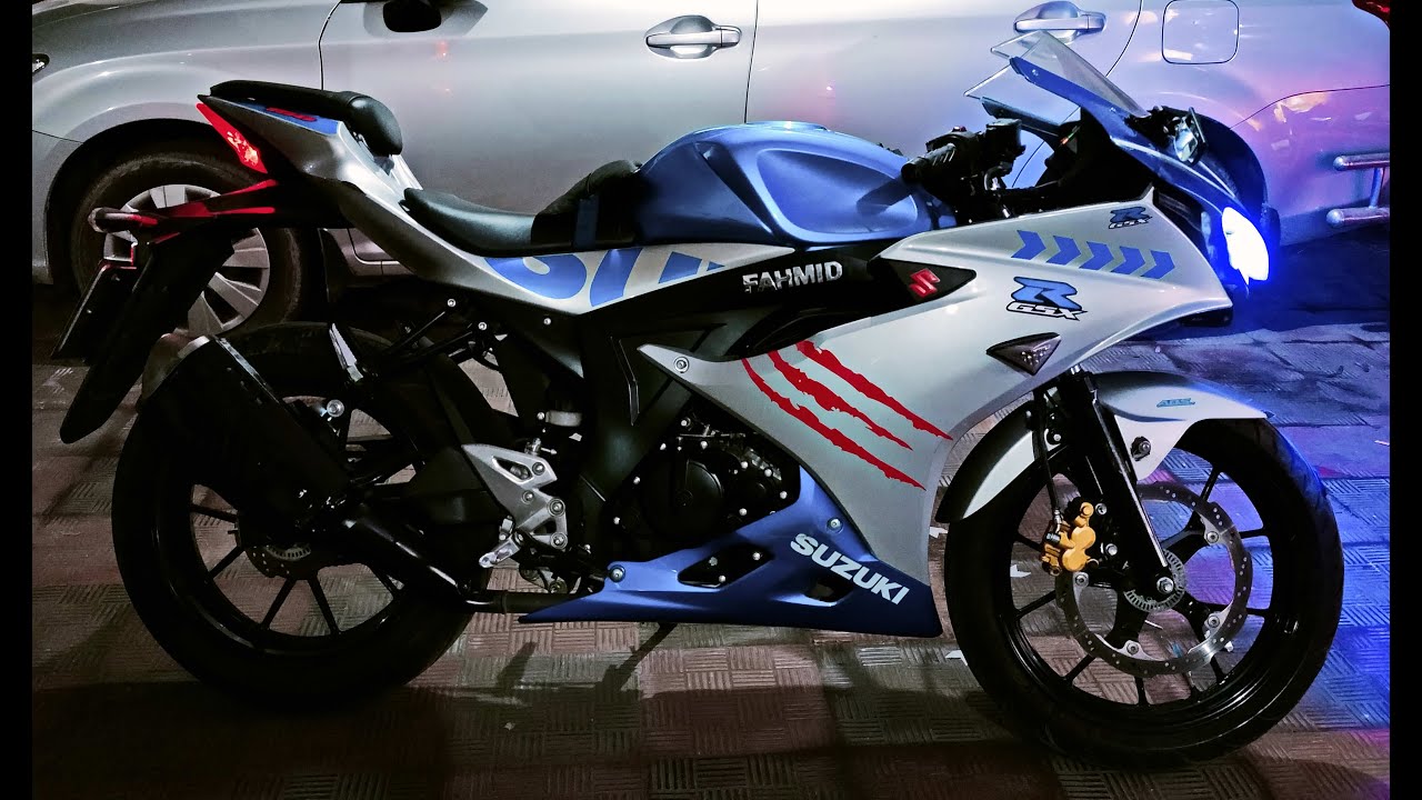 Suzuki GSX R150 Modded Headlight - YouTube